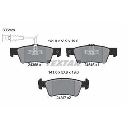 TEXTAR Bremsbelagsatz, Scheibenbremse 2436801 hinten rechts links f&uuml;r SKODA VW SEAT AUDI 7H8698451