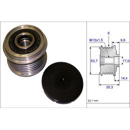 INA Generatorfreilauf 535 0203 10 f&uuml;r GENERAL MOTORS MINI VAUXHALL SAAB BMW OPEL CHEVROLET 13597226 13500314 7808073