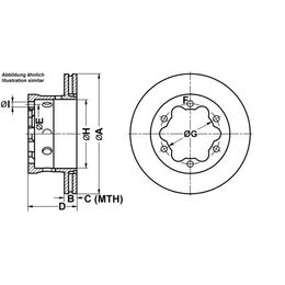 ATE Bremsscheibe 24.0122-0196.1 hinten rechts links bel&uuml;ftet 285mm f&uuml;r MERCEDES-BENZ VAG A9044230212 9044230112 A9044230112