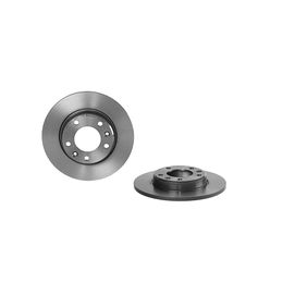 Brembo Bremsscheibe COATED DISC LINE 08.C659.11 hinten rechts links voll 249mm f&uuml;r PEUGEOT 1642776280 1610761980