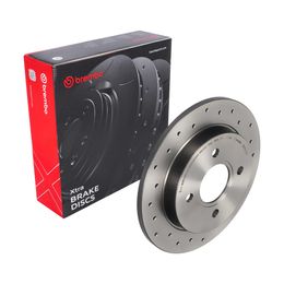 Brembo Bremsscheibe XTRA LINE 08.4931.2X hinten rechts links Gelocht 253mm f&uuml;r TVR FORD USA ASIA & OCEANIA 4083484 1323621 1373781