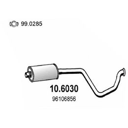 Asso Mittelschalld&auml;mpfer 106030 f&uuml;r Citro&euml;n