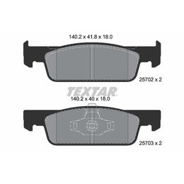 TEXTAR Bremsbelagsatz, Scheibenbremse 2570201 vorne rechts links f&uuml;r RENAULT DACIA SMART 8660005283 A4534210000 A4534210100