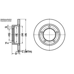 ATE Bremsscheibe 24.0112-0130.1 vorne rechts links voll 272mm f&uuml;r LADA 2121-3501070