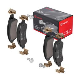 Brembo Bremsbelagsatz, Scheibenbremse P 61 091 hinten rechts links mit Zubeh&ouml;r f&uuml;r PEUGEOT FIAT CITRO&Euml;N 425360 6001073129 E172302