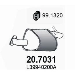 Asso Endschalld&auml;mpfer 207031 f&uuml;r MAZDA