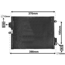 Van Wezel Kondensator, Klimaanlage 74005052 vorne links f&uuml;r PORSCHE 99757391102 99657311103 99657311102