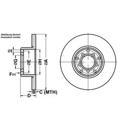 ATE Bremsscheibe 24.0113-0112.1 vorne rechts links voll 273mm f&uuml;r MERCEDES-BENZ A1154211112 1154211112 1154200172