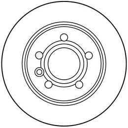 TRW Bremsscheibe DF2777 hinten rechts links voll 268mm f&uuml;r VW SEAT FORD 1044570 95WX-2A315-AB 1137986