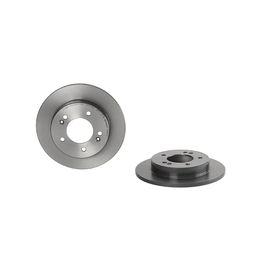 Brembo Bremsscheibe COATED DISC LINE 08.9081.21 hinten rechts links voll 258mm f&uuml;r HYUNDAI KIA 584111P300