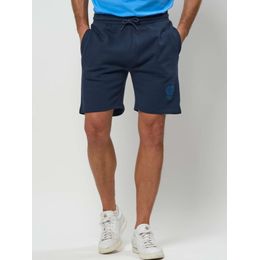 Shorts VINSON "VINSON Shorts VMSancho", Herren, Gr. L, Normalgr&ouml;&szlig;en, schwarz sapphire, Obermaterial: 80% Baumwolle, 20% Polyester, Hosen Shorts