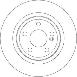 TRW Bremsscheibe DF6634 hinten rechts links voll 295mm f&uuml;r MERCEDES-BENZ A246423011207 2464230112 A2464230112