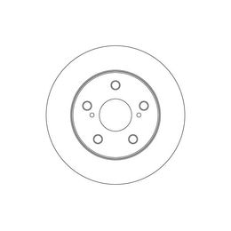 TRW Bremsscheibe DF3970 hinten rechts links voll 265mm f&uuml;r TOYOTA (FAW) (GAC) 42431-02360 42431-02370 42431-52180