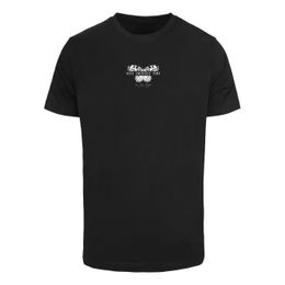 MisterTee Herren T-Shirt "MisterTee Herren Give Yourself Time Tee"schwarz, Gr. XS, bedruckt, 100% Baumwolle, Shirts
