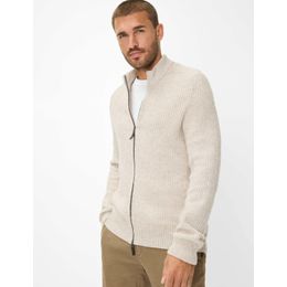 Brax Herren Strickjacke "Style JORIS", beige, Gr. XL, Strick, 45% Viskose, 25% Polyamid, 20% Wolle, 10% Kaschmir, Strickjacken