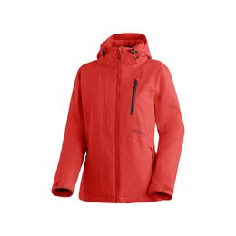 Maier Sports Damen Skijacke "Straja", rot, Gr. 46, 100% Polyester, Jacken, Damen Winterjacke, wind/wasserdicht, 3 RV-Taschen und Kapuze
