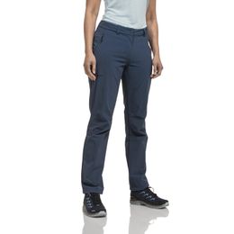 Sch&ouml;ffel SCH&Ouml;FFEL Damen Outdoorhose "Pants Engadin1", blau, Gr. 38, Obermaterial: 89% Nylon, 11% Elasthan, Hosen, mit Rei&szlig;verschluss und 1-Knopf-Form,