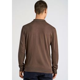 LINDBERGH Herren Strickpullover "Strickpullover Slim Fit"dk beige, Gr. XXL, Obermaterial: 80% Viskose, 20% Nylon, Pullover