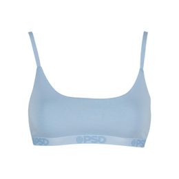 PSD Damen Sport-BH "PSD BABY BLU MDL SLD SBL", Gr. L, blau, 47% Baumwolle, 47% Modal, 6% Elasthan, BHs