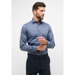 Eterna Herren Langarmhemd "SLIM FIT"stahlgrau, Gr. 42, 100% cotton, Hemden, NON IRON (b&uuml;gelfrei)