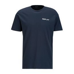 Replay T-Shirt 'Piece' Herren Gr&ouml;&szlig;e XL navy / wei&szlig;
