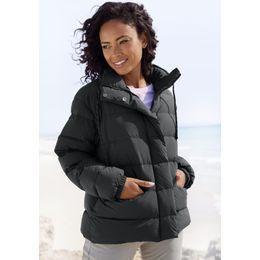 ELBSAND Damen Steppjacke, schwarz, Gr. L, unifarben, Steppware, Obermaterial: 100% Polyester. Futter: 100% Polyester. F&uuml;llung: 100% Polyester,