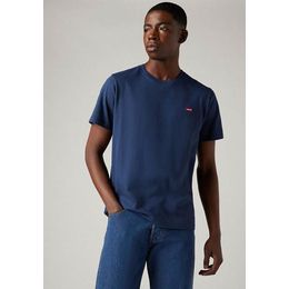 Levi's LEVI'S Herren T-Shirt "ORIGINAL HM TEE", blau, Gr. XL, Jersey, Obermaterial: 100% Baumwolle, Shirts, mit Logo Print