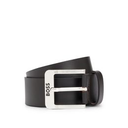 BOSS Herren Lederg&uuml;rtel "Jemio_Sz40", braun, Gr. 80, unifarben, Leder, G&uuml;rtel, mit BOSS Schriftzug