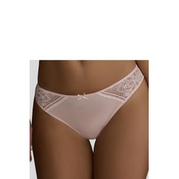 Lascana Damen Tanga "Luciana", Gr. 48, rosa, Obermaterial: 86% Polyamid, 14% Elasthan, Unterhosen, aus zarter Spitze