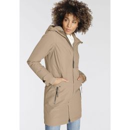 Polarino Damen Funktionsparka, beige, Gr. 54, Web, Obermaterial: 100% Polyester. Futter: 100% Polyester. Wattierung: 100% Polyester, Jacken,