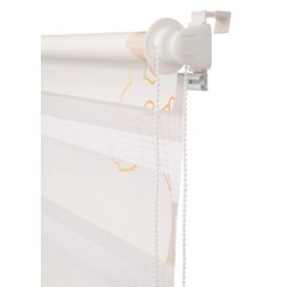 Doppelrollo K-home, B:60cm H:150cm, rot, Polyester, Rollos, "Delphi", im Fixma&szlig;