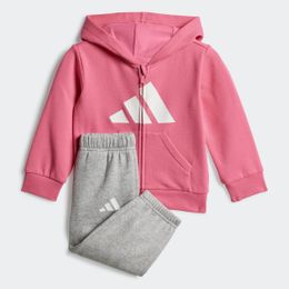 M&auml;dchen Trainingsanzug "ESSENTIALS KIDS", pink, Gr. 86, adidas Sportswear, Obermaterial: 70% Baumwolle, 30% Polyester, Sportanz&uuml;ge