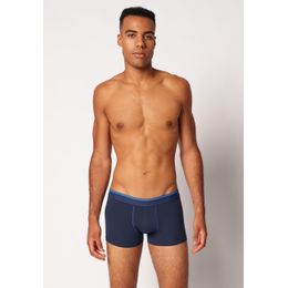 Skiny Herren Slip "Cotton Multipack", Gr. Mblau multi selection, Obermaterial: 95% Baumwolle, 5% Elasthan, gepunktet, unifarben mit Farbeinsatz,
