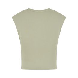 Urban Classics Damen T-Shirt "Urban Classics Ladies Cropped Wrapped Top", beige, Gr. S, unifarben, 95% Baumwolle, 5% Elasthan, Shirts