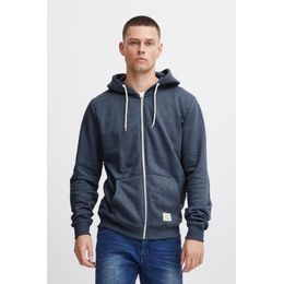 Blend Herren Kapuzensweatjacke "BHNOAH", blau, Gr. M, kontrastfarbene Details, unifarben, Sweatware, Obermaterial: 60% Baumwolle, 40% Polyester,