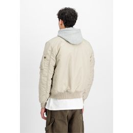 Herren Bomberjacke "MA-1 TT Two Tone Hood CW"organic beige, Gr. XL, Alpha Industries, Obermaterial: 100% Nylon, Futter: 100% Nylon, Kapuze: 75%