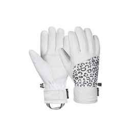 Reusch Damen Skihandschuhe "Beatrix R-TEX XT", grau, Gr. 7,5, mehrfarbig, 69% Polyester, 18% Ziegenleder, 11% Polyamid, 2% Elasthan, Handschuhe, mit