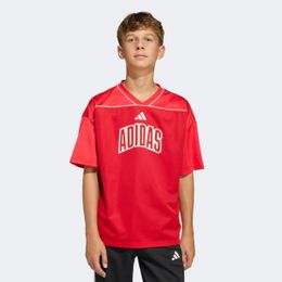 Jungen T-Shirt "STADIUM MESH", rot, Gr. 176, adidas Sportswear, Obermaterial: 100% Polyester, Shirts