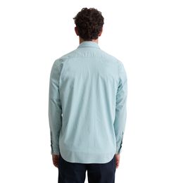 Marc O'Polo MARC O'POLO Herren Langarmhemdblau dawn, Gr. L, Web, Obermaterial: 100% Baumwolle, Hemden