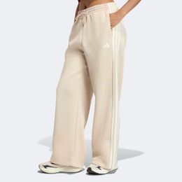 Damen Sporthose "STADIUM 3-STREIFEN"crystal linen, pure ruby, sanftes wei&szlig;, normal, gr., Gr. M, adidas Sportswear, Obermaterial: 67% Polyester, 33%