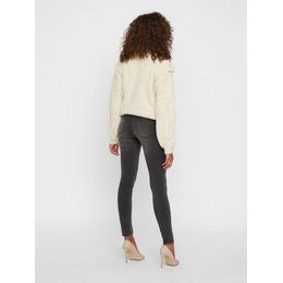 V&eacute;ro Moda VERO MODA Damen Skinny-fit-Jeans "VMTANYA MR S PIPING JEANS VI207 GA NOOS", blau, Gr. S, unifarben, Denim/Jeans, Obermaterial: 50% Baumwolle, 38%