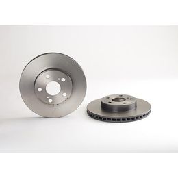Brembo Bremsscheibe COATED DISC LINE 09.A713.11 vorne rechts links bel&uuml;ftet 255mm f&uuml;r TOYOTA (FAW) 4351247030