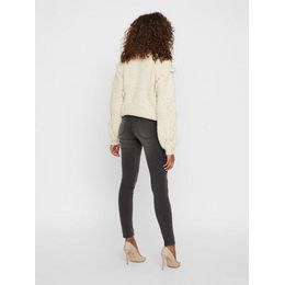 V&eacute;ro Moda VERO MODA Damen Skinny-fit-Jeans "VMTANYA MR S PIPING JEANS VI207 GA NOOS", blau, Gr. XS, unifarben, Denim/Jeans, Obermaterial: 50% Baumwolle, 38%