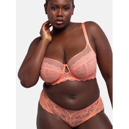 Dorina Damen B&uuml;gel-BH "Lorelei", Gr. 80, rot, Mesh, Spitze, Obermaterial: 70% Polyamid, 18% Polyester, 10% Elasthan, 2% Metall, BHs, Curves,