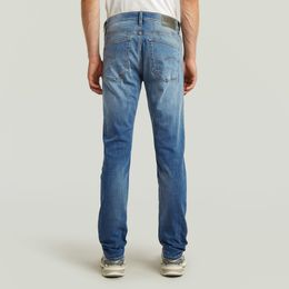 G-Star Raw G-STAR Herren Slim-fit-Jeans "3301 Slim", blau, Gr. 34, Denim/Jeans, Obermaterial: 92% Baumwolle, 7% Elastomultiester, 1% Elasthan, Jeans, mit toller