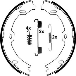 ATE Bremsbackensatz, Feststellbremse 03.0137-4017.2 hinten rechts links mit Zubeh&ouml;r f&uuml;r MERCEDES-BENZ A2304200320 2304200320