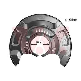 Van Wezel Spritzblech, Bremsscheibe 5437372 vorne rechts f&uuml;r TOYOTA 47781-52030 4778152030