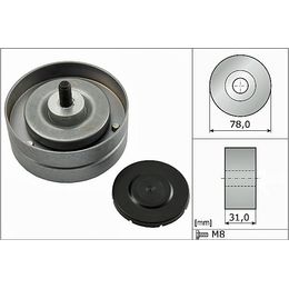 INA Umlenk-/F&uuml;hrungsrolle, Keilrippenriemen 532 0463 10 &Oslash;78mm 78mm f&uuml;r SKODA VW SEAT AUDI 077109244F