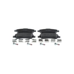 Bosch Bremsbelagsatz, Scheibenbremse 0 986 494 604 hinten rechts links mit Zubeh&ouml;r f&uuml;r ALFA ROMEO PEUGEOT FIAT CITRO&Euml;N LANCIA 425359 1611140880 425360