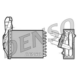 DENSO W&auml;rmetauscher, Innenraumheizung drr09042 f&uuml;r Fiat